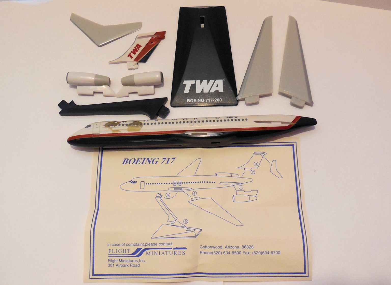 Boeing 717-200 TWA Trans World Airlines Model - FlyRadius Store